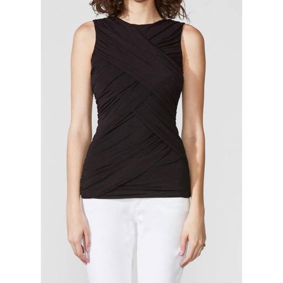 Bailey 44 | Tops | New Bailey 44 Diana Drape Front Top In Black | Poshmark